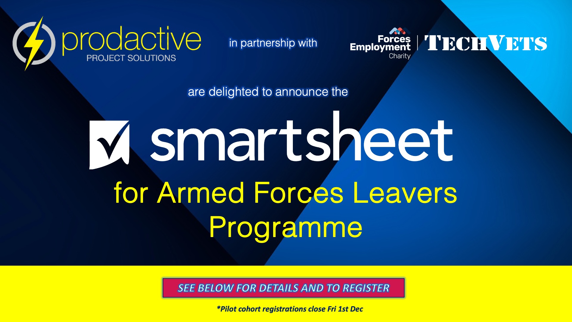 Introducing the Smartsheet for Armed Forces Leavers Programme